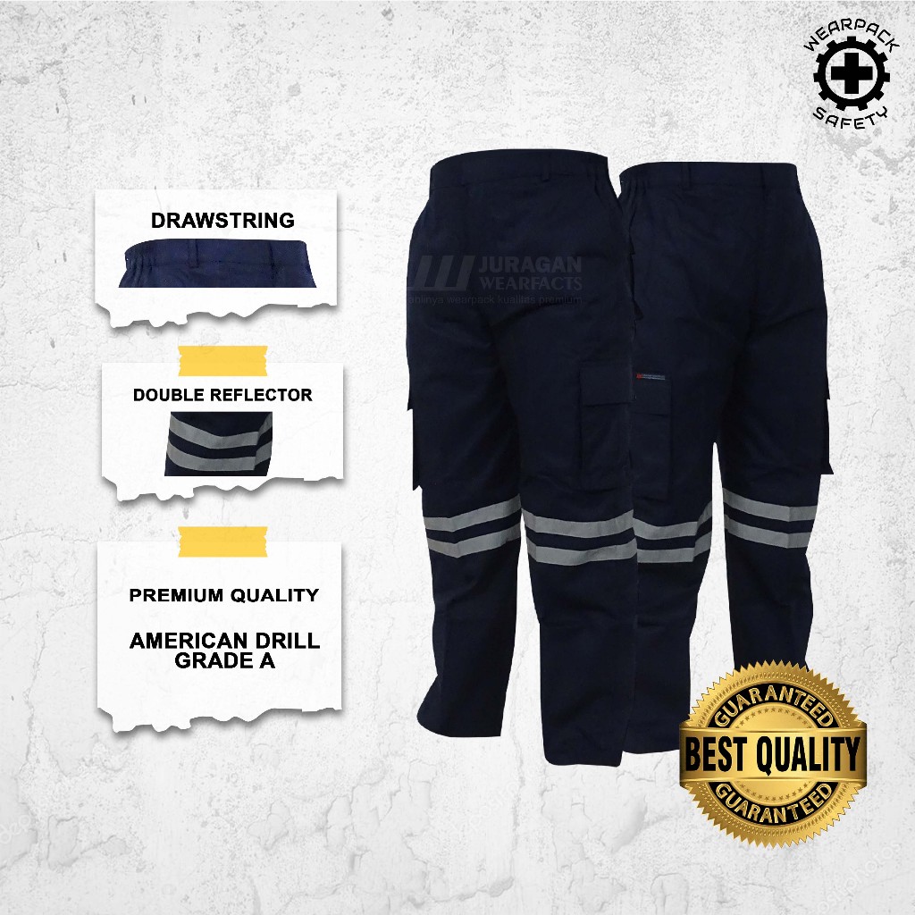 Navy Blue Work Wearpack Pants/Project Pants | Shopee Philippines