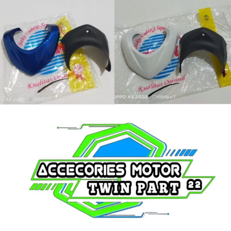 PUTIH Honda Genio White Blue Front Top And Bottom Shell Cover 2019 2020 ...