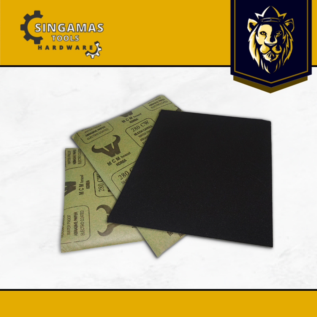 Mcm Sandpaper Duco Grit 280 - Abrasive Paper - per Sheet | Shopee ...