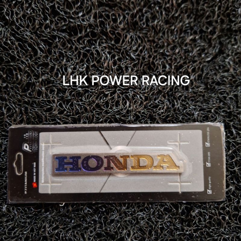 Honda Writing titanium Sticker logo Emblem | Shopee Philippines