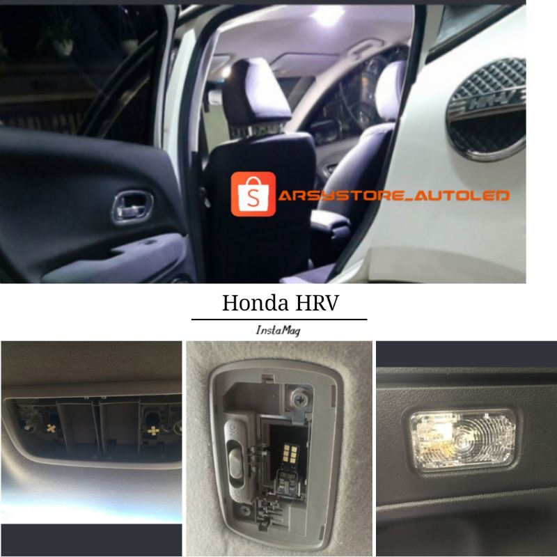 Package contains 4 Honda HRV T10 Super Bright V2 Car Cabin Ceiling LED ...