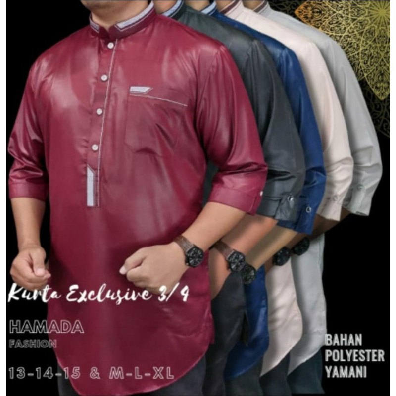 Kurta/koko PAKISTAN HAMADA Teen & Adult Can COPLE POLYSTER | Shopee ...