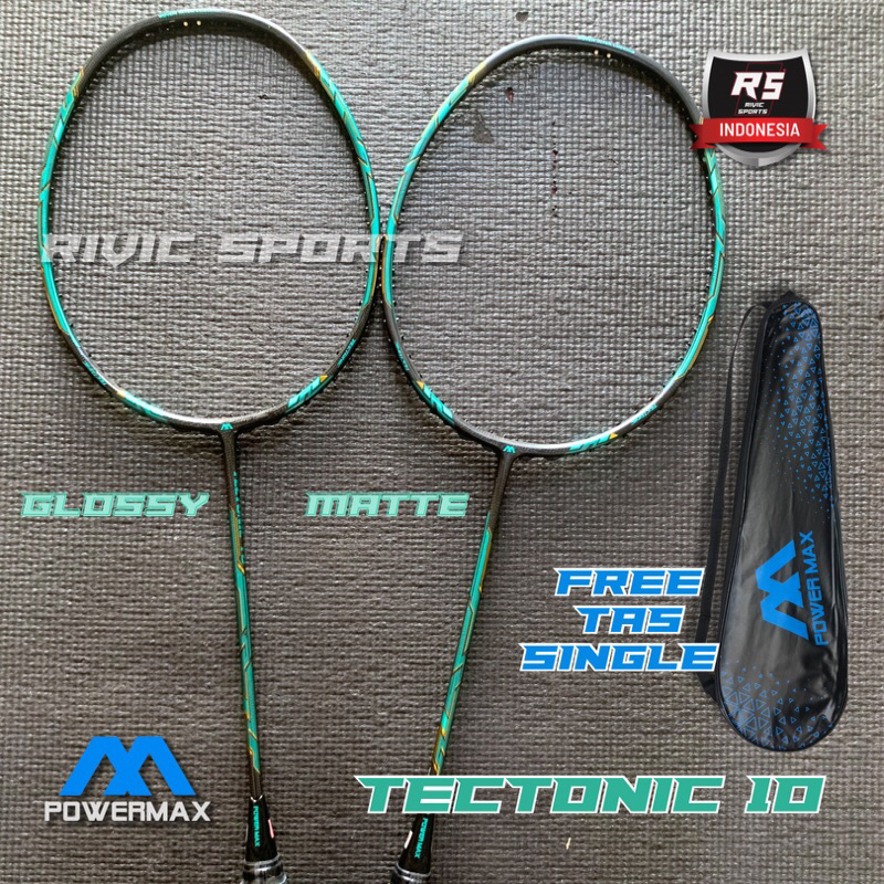 Powermax TECTONIC 10 35LBS Power Max Racket Badminton Racket Original ...