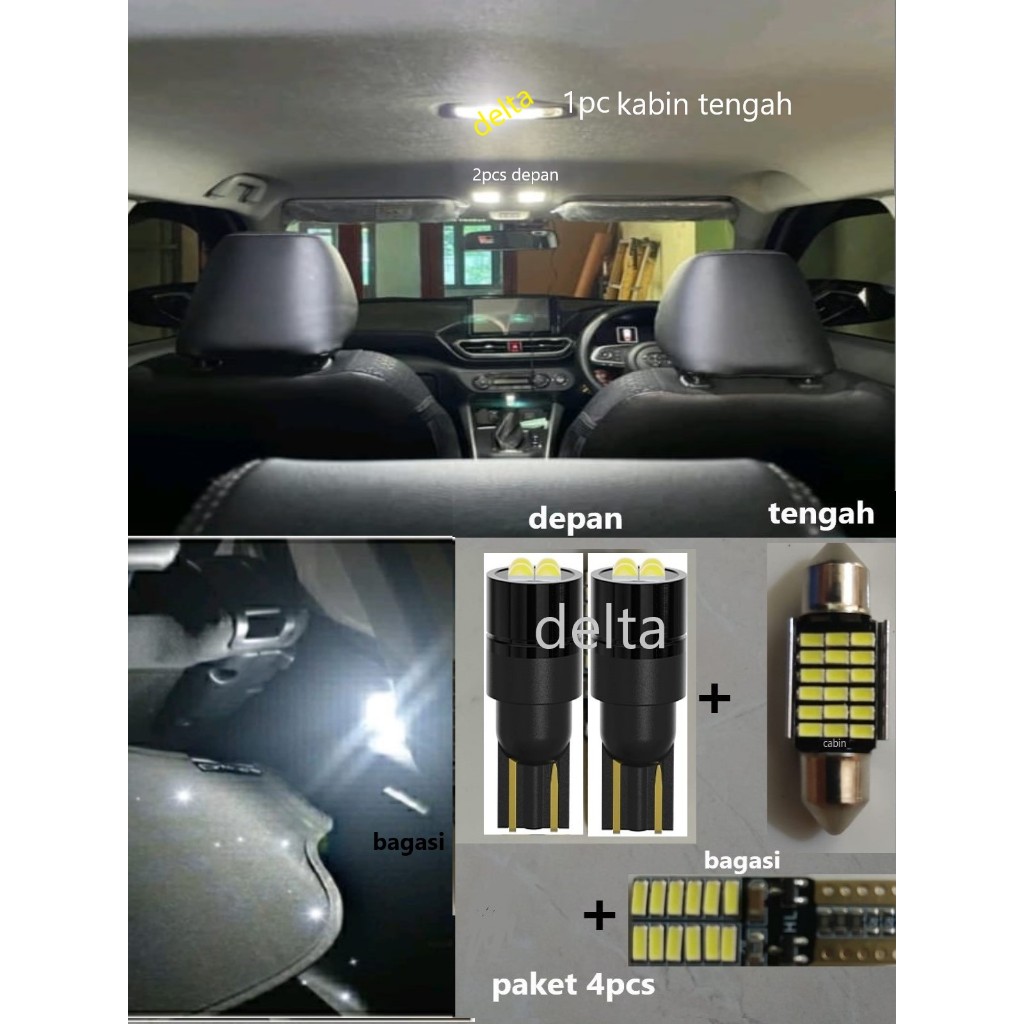 Toyota Raize Daihatsu Rocky Led Car Ceiling And Luggage Cabin Lights ...