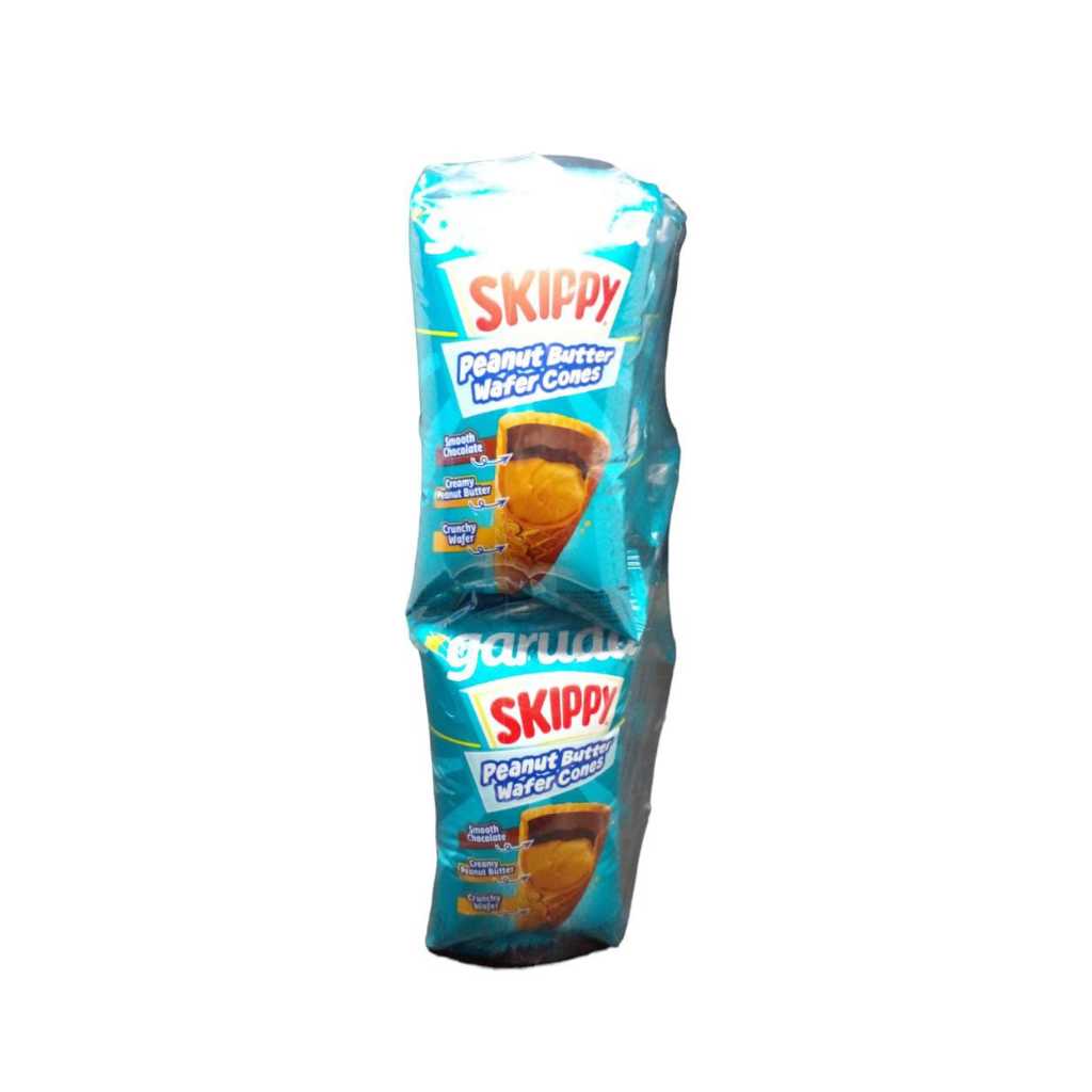 Garuda Skippy Peanut Butter Wafer Cones 15gr - Contents 10pcs | Shopee ...