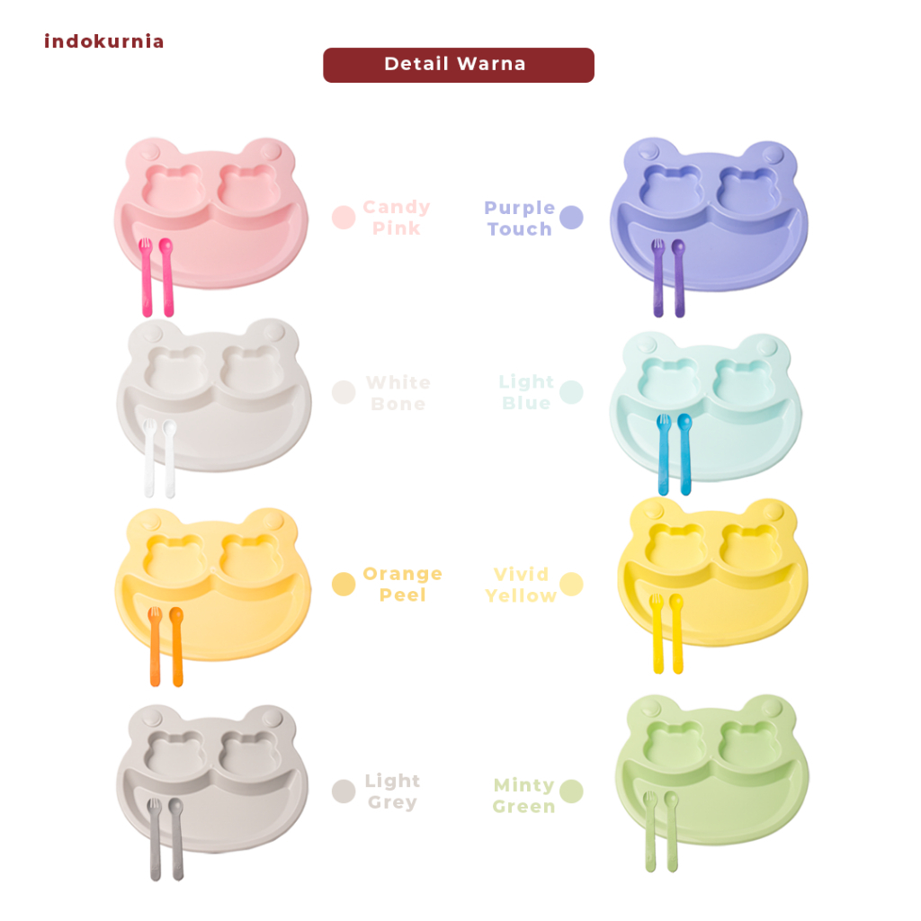 Children's Dinner Plate PASTEL Character PASTEL Color Animation Plastic ...