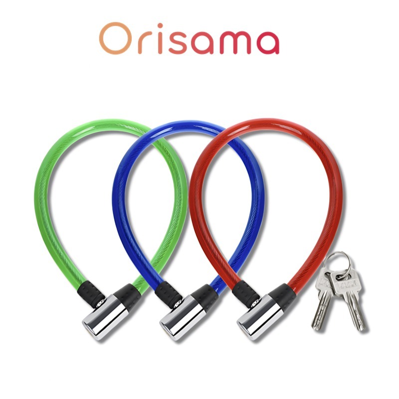 70cm Wire Padlock With Key / Bicycle Helmet Cable Lock Padlock | Shopee ...