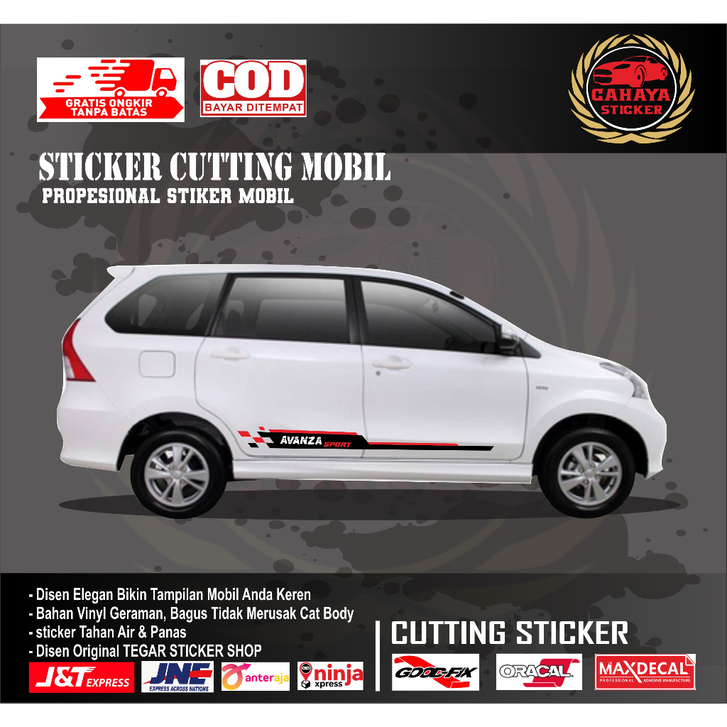 Toyota Avanza car stickers, Toyota Avanza car trim stickers, various ...