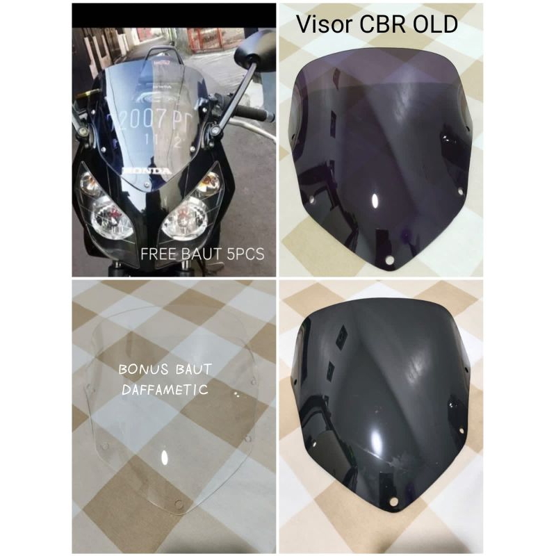 Visor Honda CBR Old Model original Winshiled CBR Standard | Shopee ...