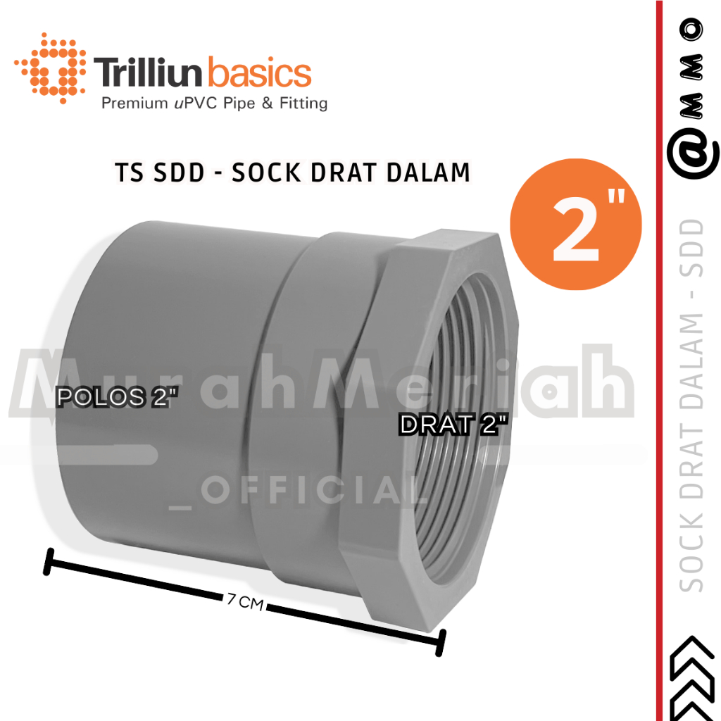 Sock DRAT IN SDD 2 INCH TRILLION TS - FAUCET SOCKET AW 2 DIM FITTING ...