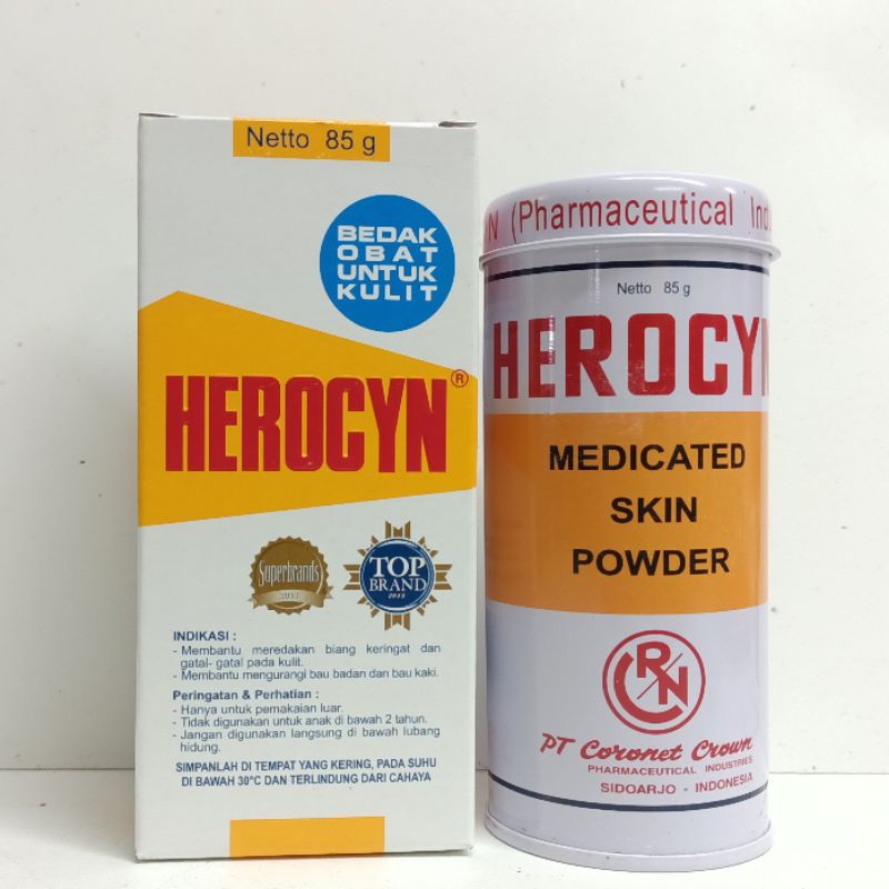 Herocyn Powder 85gr Itchy Powder - Medicated Skin Powder | Shopee ...