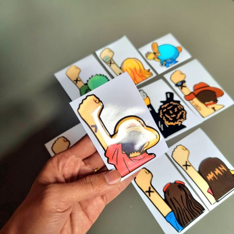 Anime EMBLEM Motorcycle Sticker SET BUNDLING ONE PIECE Embossed ...