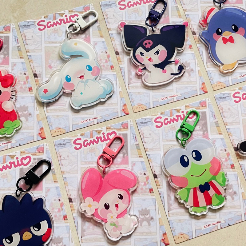 GANTUNGAN Sanrio Keychain | Ganci, cinamoroll acrylic key chain, kuromi ...