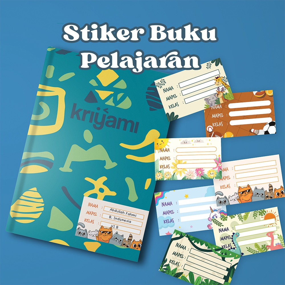 MATA Mapel STICKERS | School Textbook Labels | Subject stickers ...
