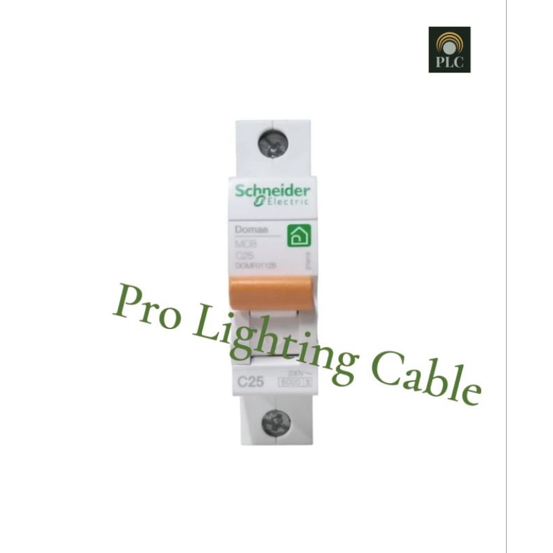 MCB Schneider New Domae 25A 1P 6Ka (25 Ampere 1 Phase) | Shopee Philippines