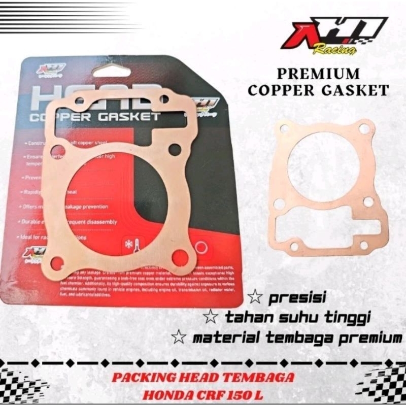 PAKING PACKING BLOCK HEAD COPPER CRF 150 L NEW MEGAPRO VERZA CRF150 L ...