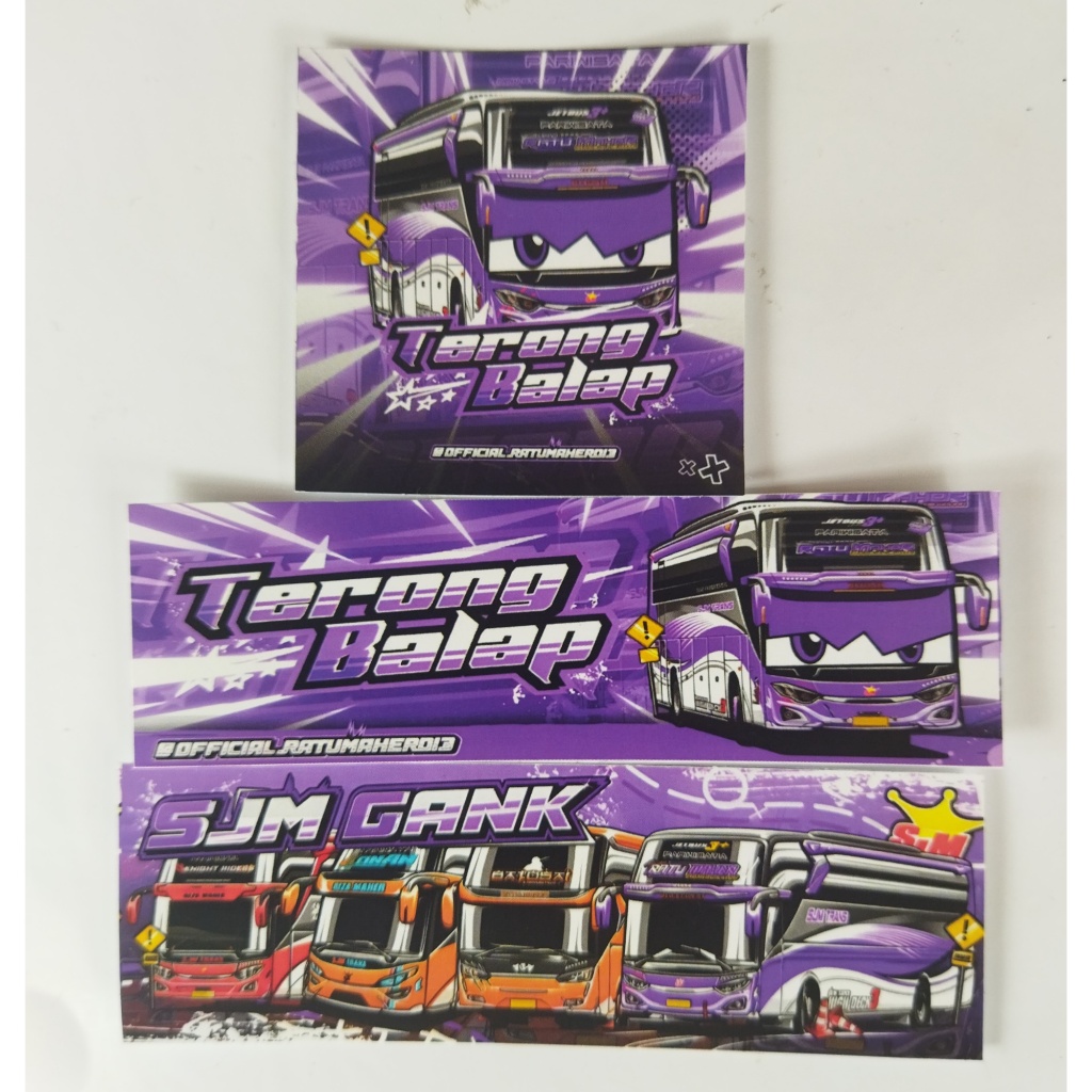 Ratu maher car edition sticker package and original SJM gang unit ...