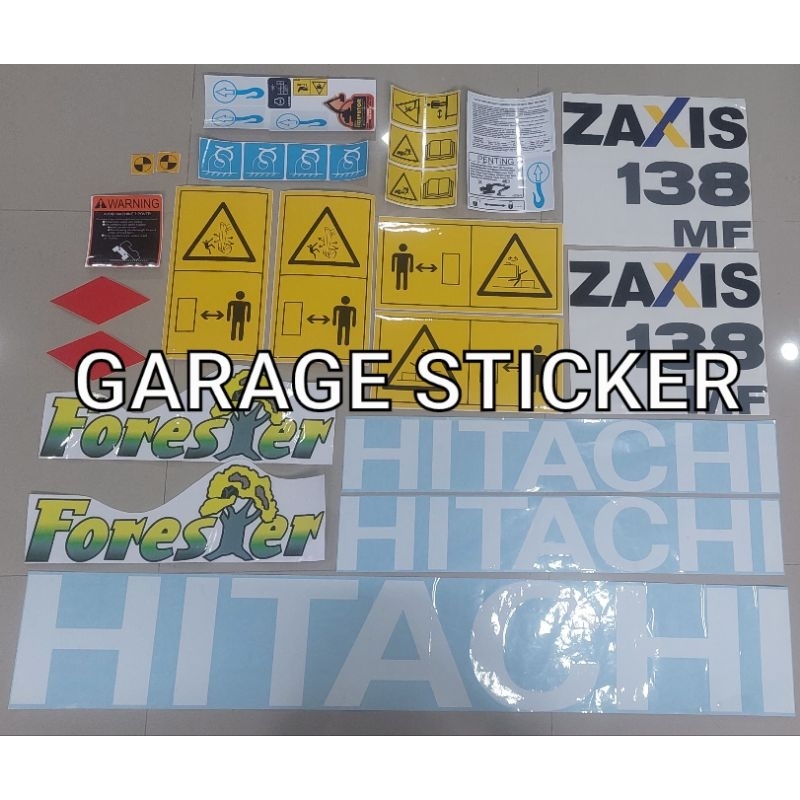 Sticker HITACHI ZAXIS 138MF 5G | Shopee Philippines