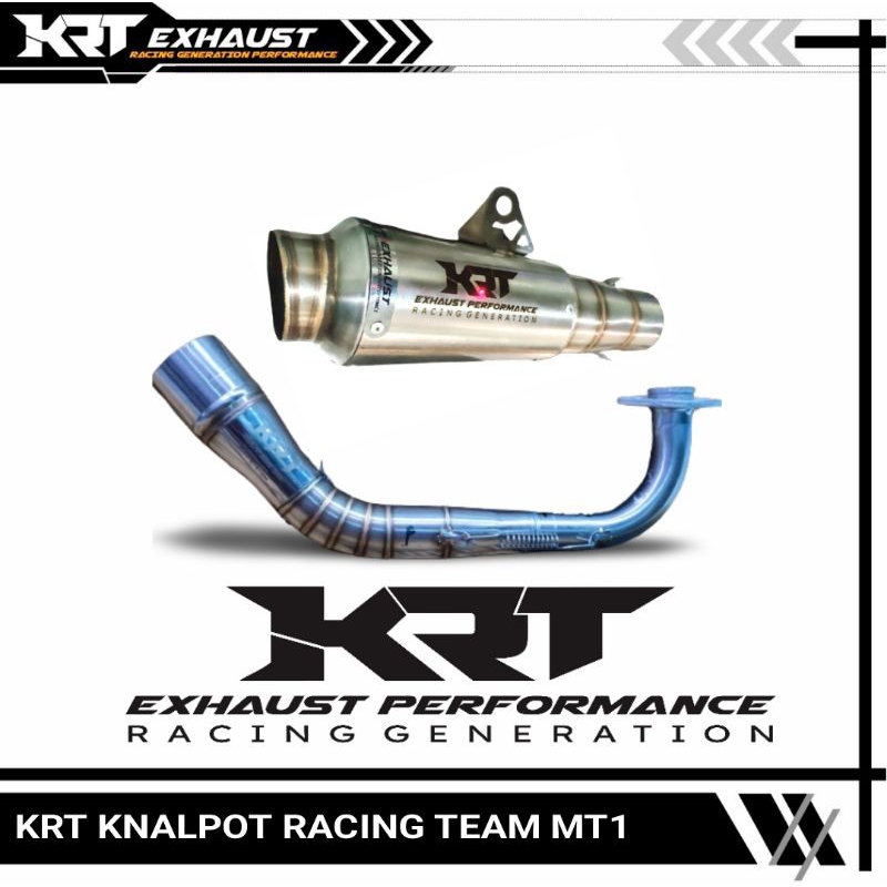 Original Racing Exhaust KRT MT1 Nmax Aerox Pcx Vario Beat Mio Genio ...