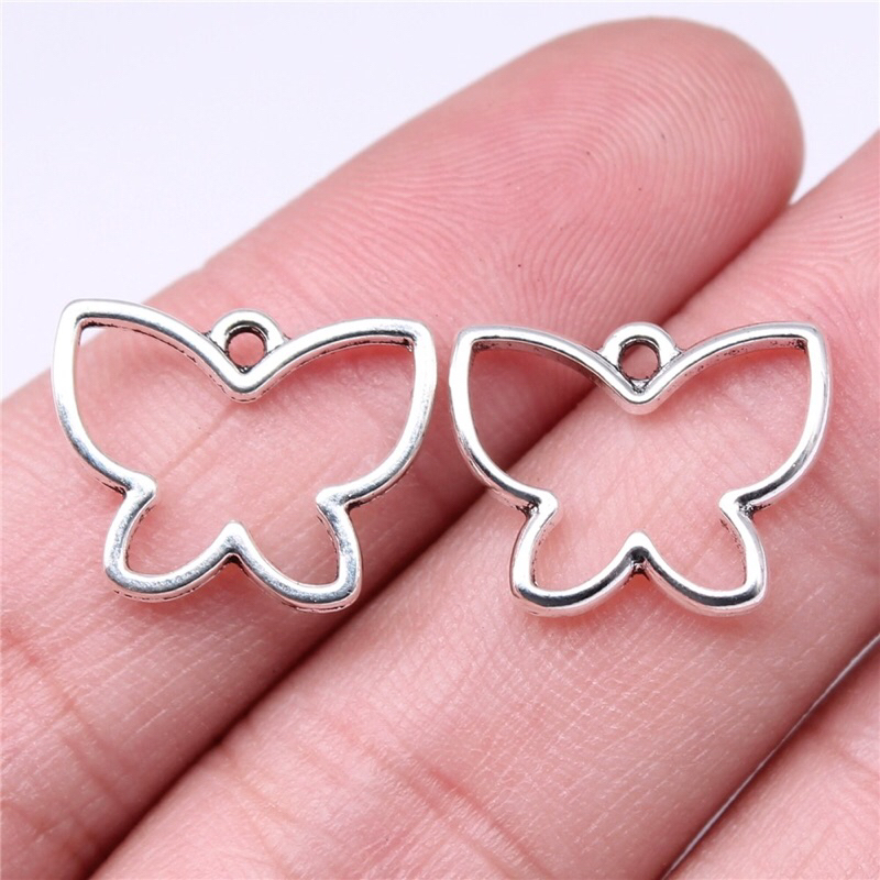 Silver butterfly pendulum iron charm | Shopee Philippines
