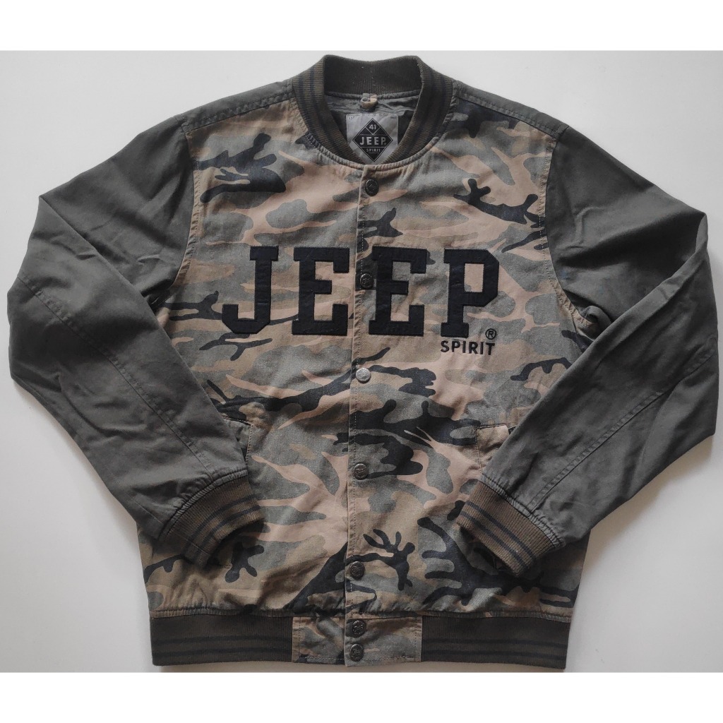 Striped Motif Jeep Varsity Jacket | Shopee Philippines
