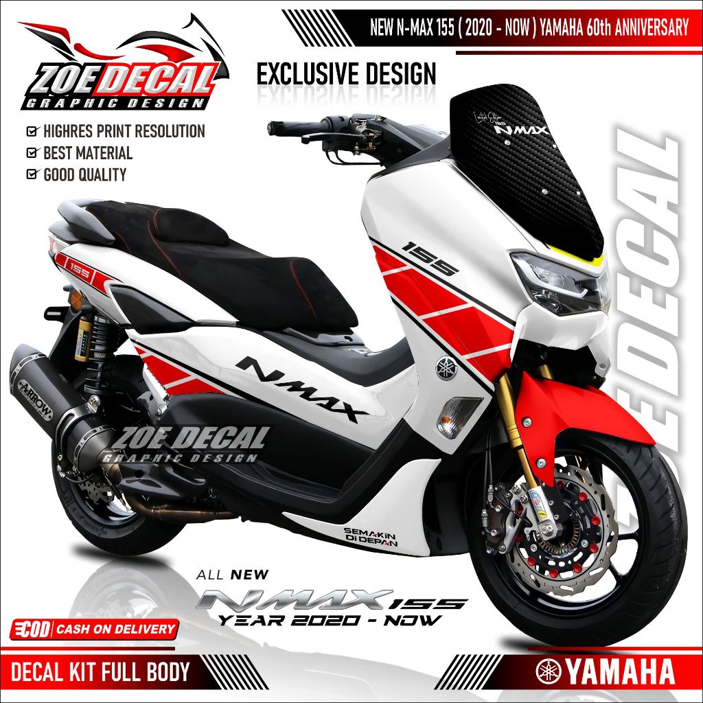 Terbaru Decal FULL BODY New NMAX 155/N MAX New 2020 Motif/Livery Yamaha ...