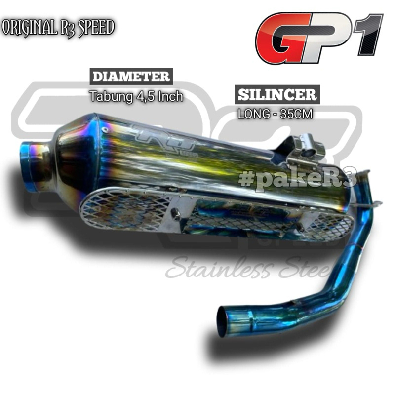 Exhaust R3 luster nmax aerox pcx lexy vario adv Mirrorless mio beat ...