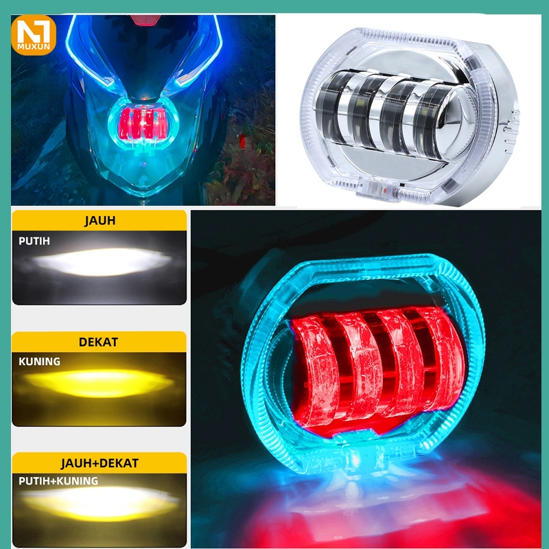 MATA Muxun Projie Biled Hi Low LED Shooting Light+8D 4 Lens Protector ...