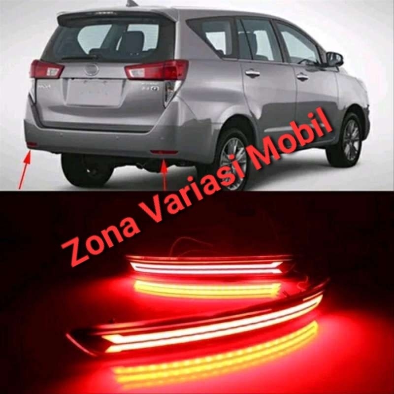Rear Bumper Reflector Led Lights All New Innova Reborn 2016 2017 2018 ...