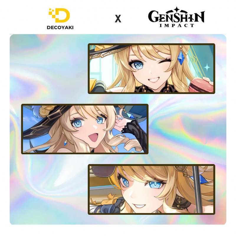 Navia Genshin Impact Hologram Slap Sticker, Navia Genshin Impact ...