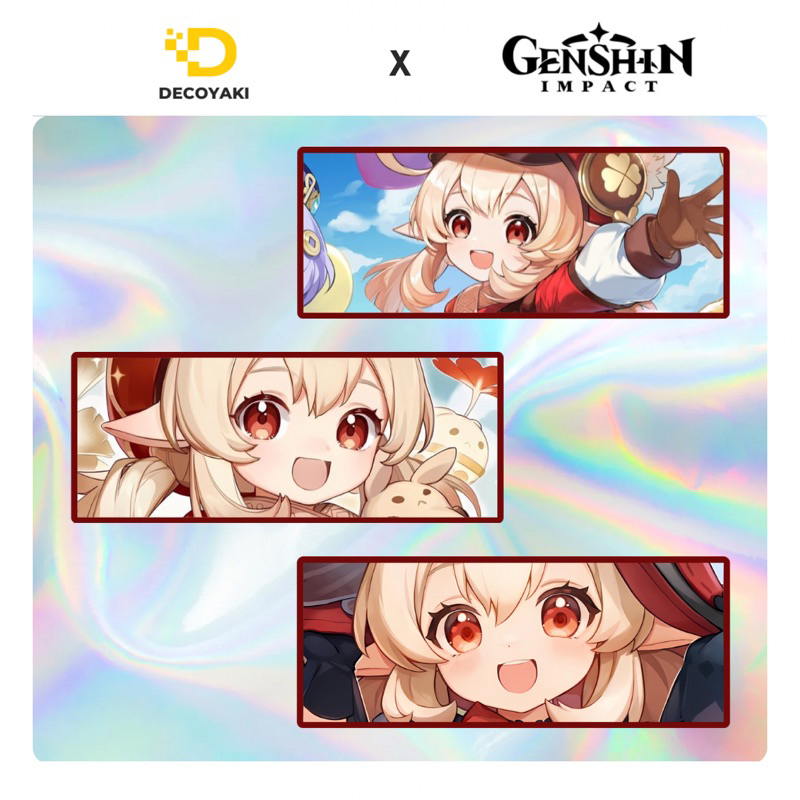 Klee Genshin Impact Hologram Slap Sticker, Klee Genshin Impact Hologram ...