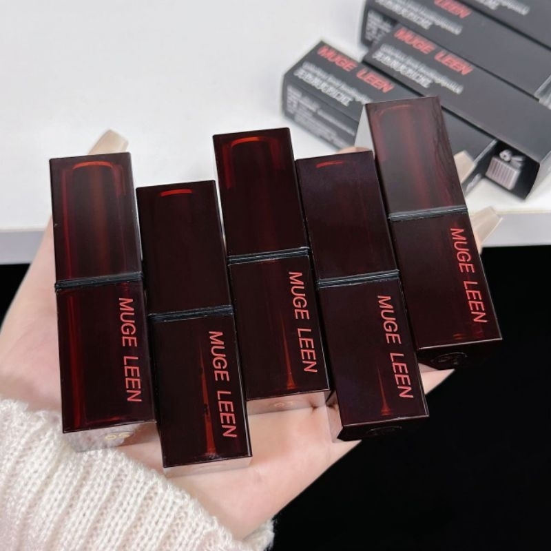 Muge leen matte long lasting lipstick in korean mugeleen gloss color ...