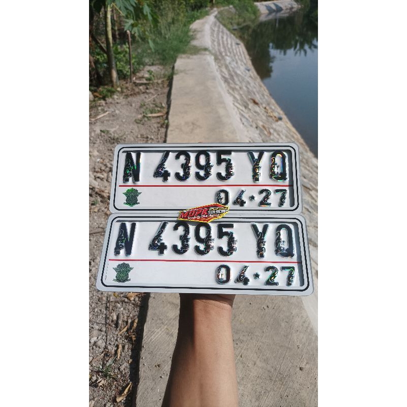 Mika ACRYLIC NUMBER PLATE, HOLOGRAM COATED BATIK LETTERS, LUXURY ...