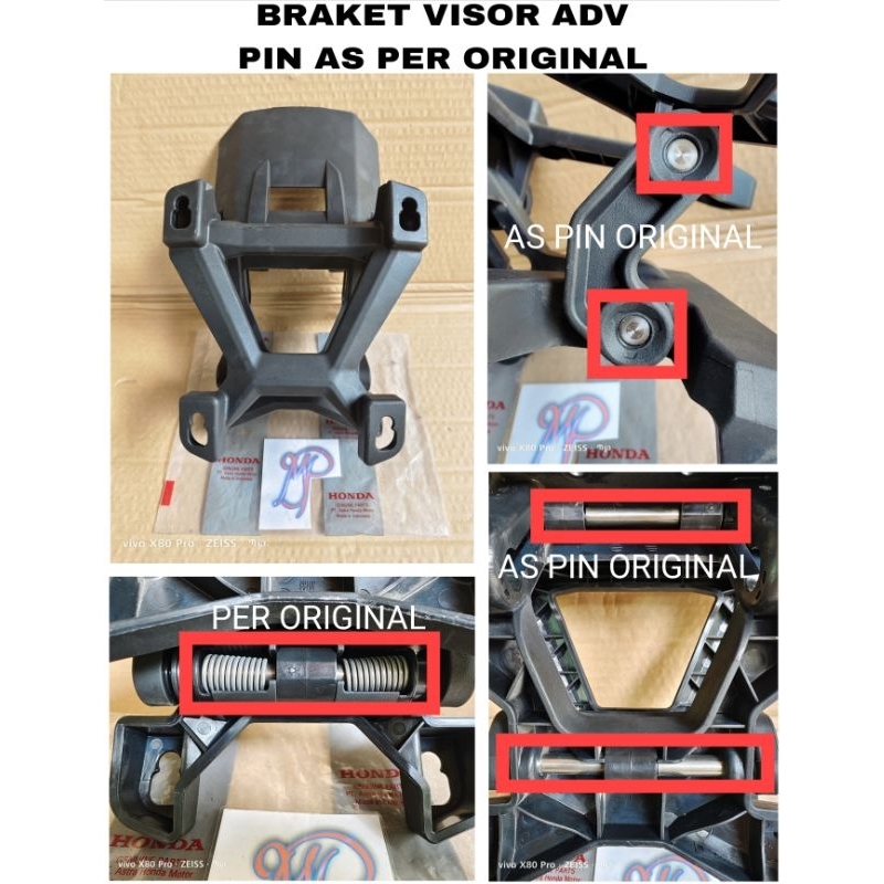 Honda ADV 150 160 64700K0WN01 Visor Panel Mounting Bracket Original ...