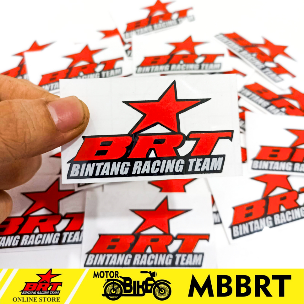 Sticker Sticker Logo Cutting timbul BRT Original Bintang Racing Team ...