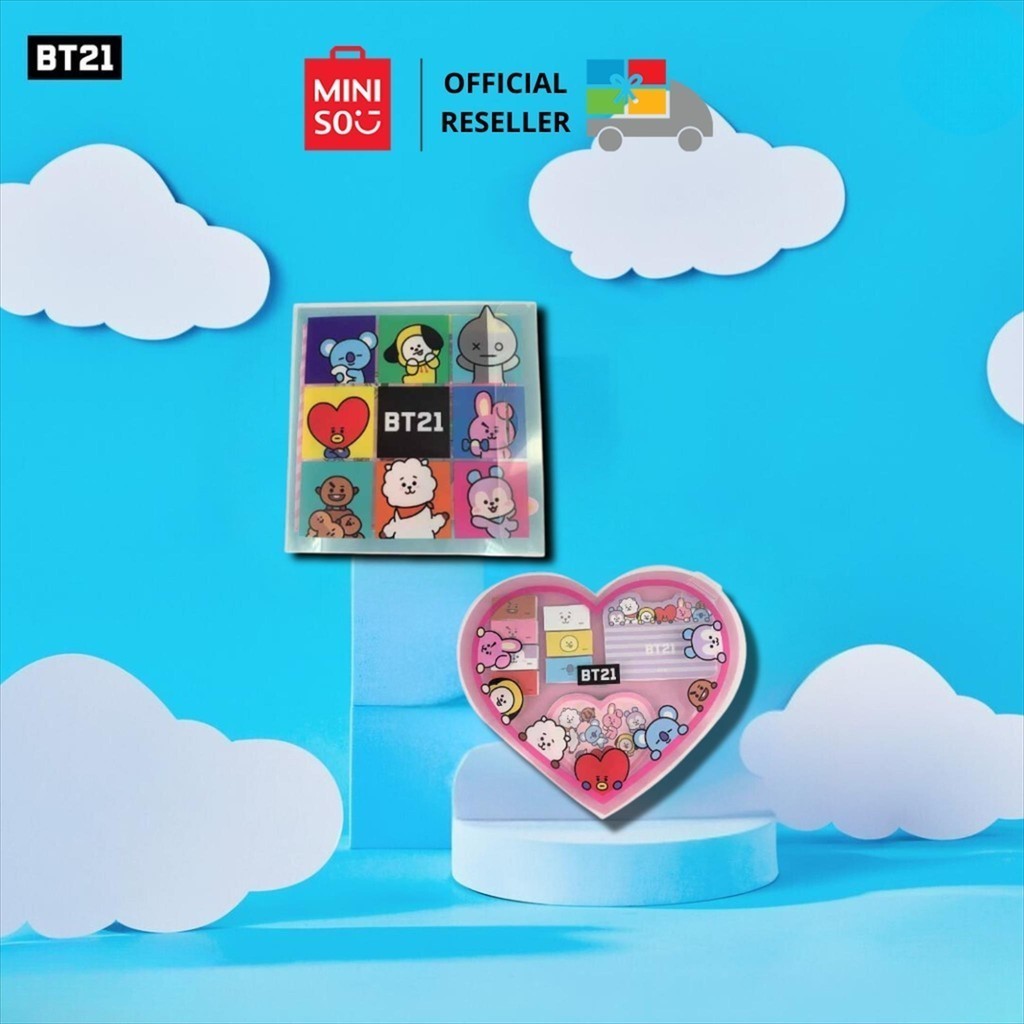 Miniso x BT21 Collection Stickers / Sticky Notes | Shopee Philippines