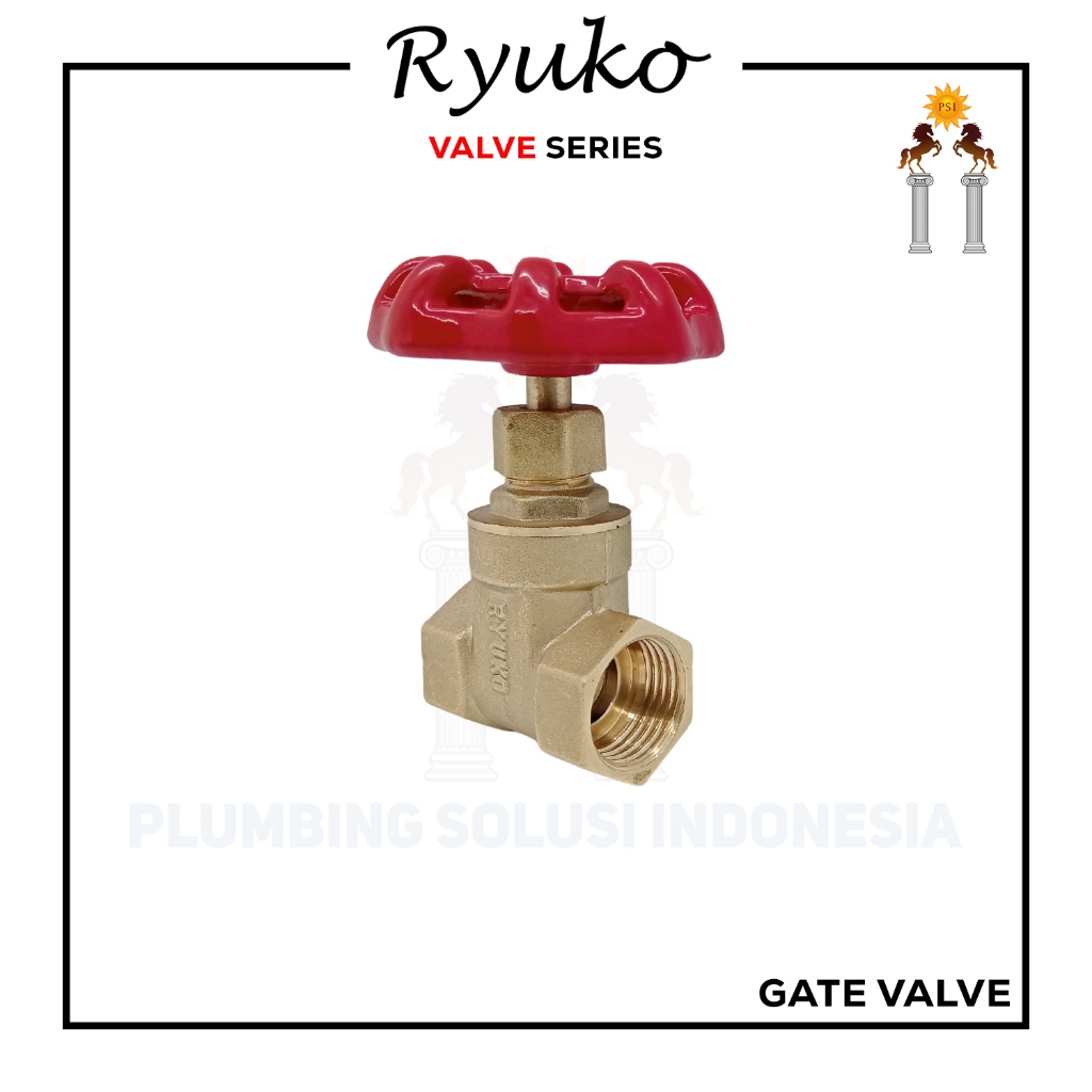 Ryuko Gate Valve Brass Stop Brass Swivel Faucet 1/2 Inch / 20 mm ...