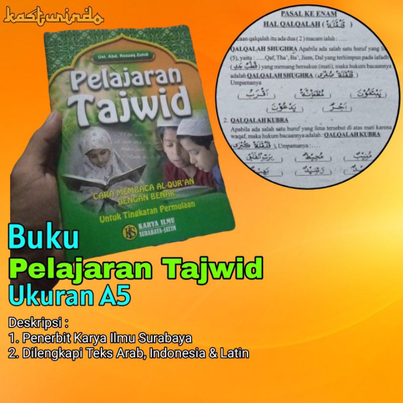 Basic Tajwid Book A5 Size Beginner Tajwid Textbook Accompanied by ...