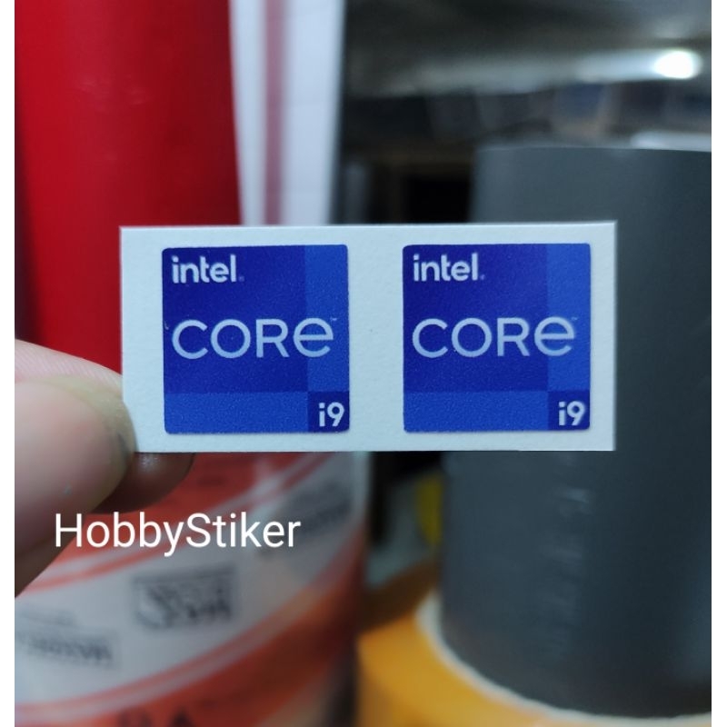 Custom premium glossy textured core i9 stickers for pc laptops | Shopee ...