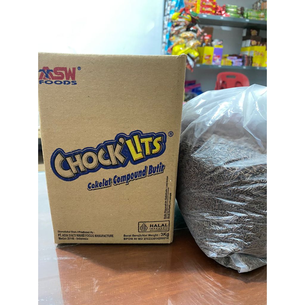 Seres/meses Hatari Chocolate ChockLits 1 Box Contains 3 Kg | Shopee ...