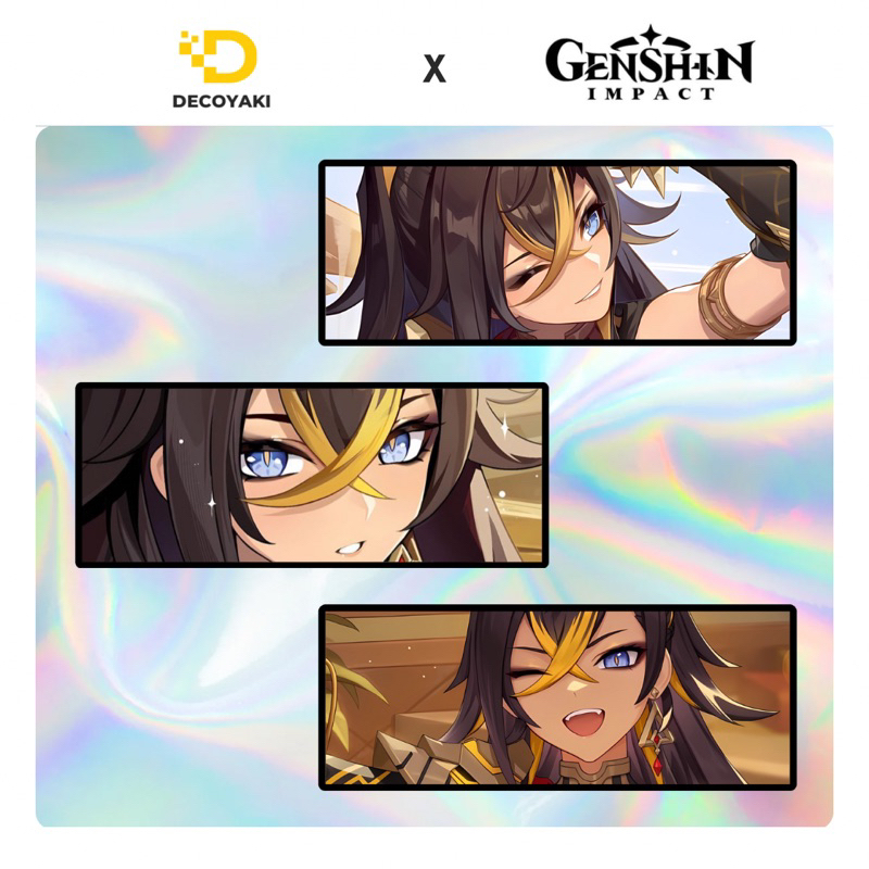 Dehya Genshin Impact Hologram Slap Sticker, Dehya Genshin Impact ...