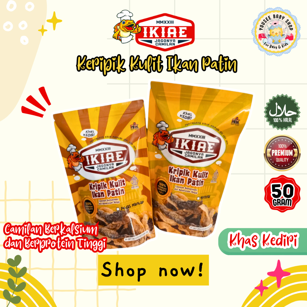 Ikiae Patin Fish Skin Chips 50 Grams Healthy Snack Special Food Kediri ...