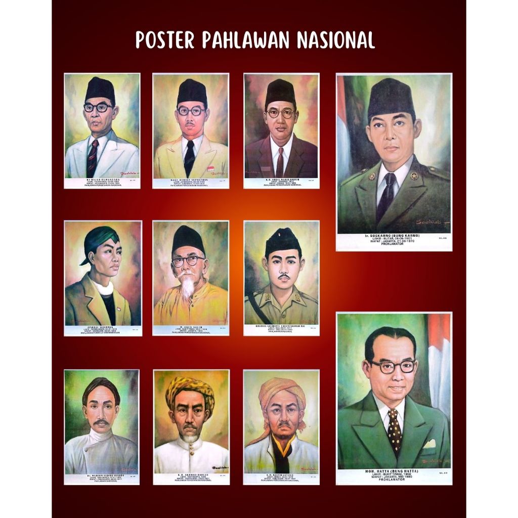 A4 National Hero and Garuda Pancasila Poster | Shopee Philippines