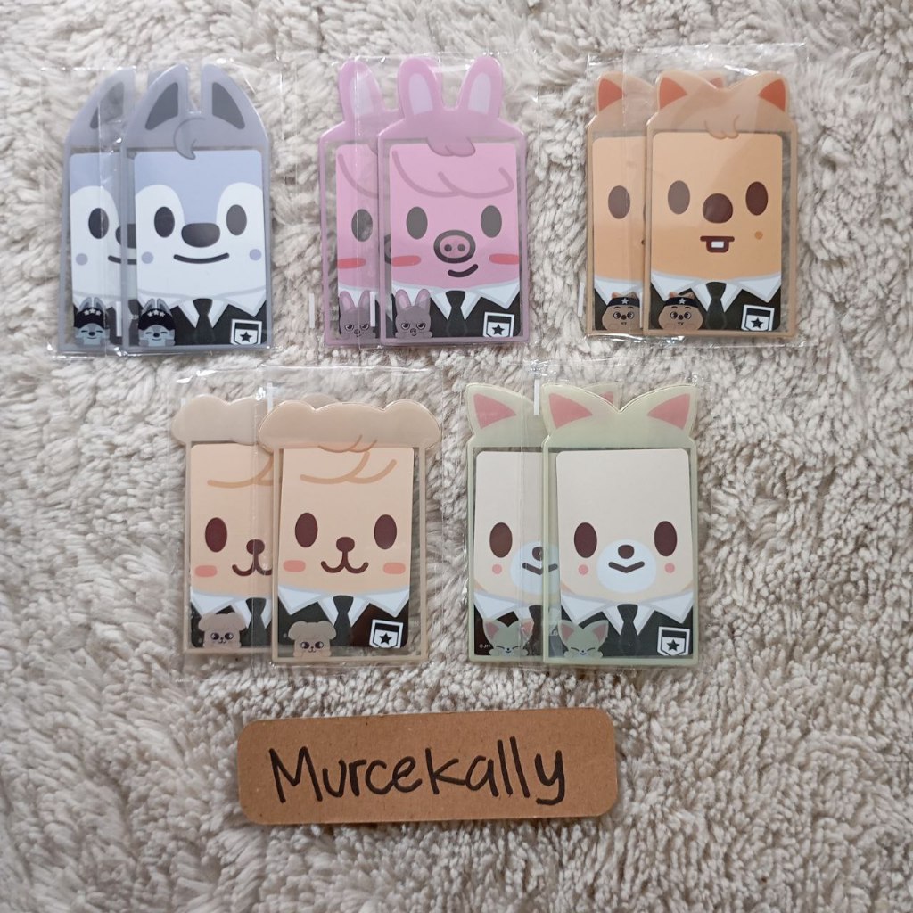 [READY] Skzoo TOPLOADER+PHOTOCARD STRAY KIDS UNVEIL MERCH WOLFCHAN LEEBIT DWAEKKI JINIRET HAN ...