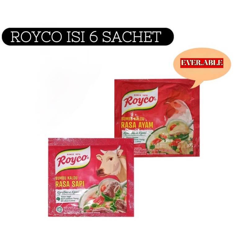 Royco Chicken & Beef Flavored Broth 6 Sachets | Shopee Philippines