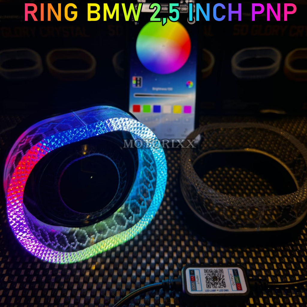 ORIGINAL SHROUD 5D CRYSTAL ACRYLIC ROUND SPORTbmw 2.5 INCH 210+ APPS ...