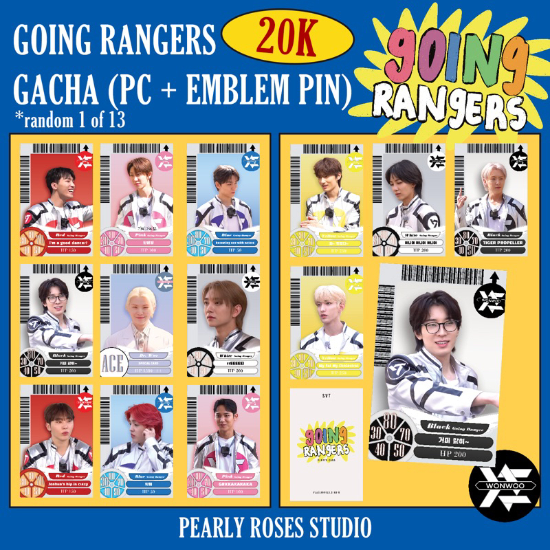 Going Rangers Pin Emblem and Gamecard Gacha (fanmade) | Shopee Philippines