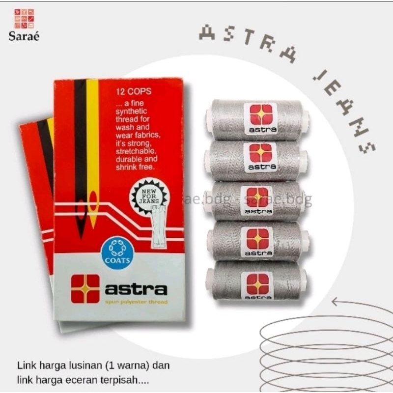 Astra Jeans Sewing Thread (dozens) | Shopee Philippines