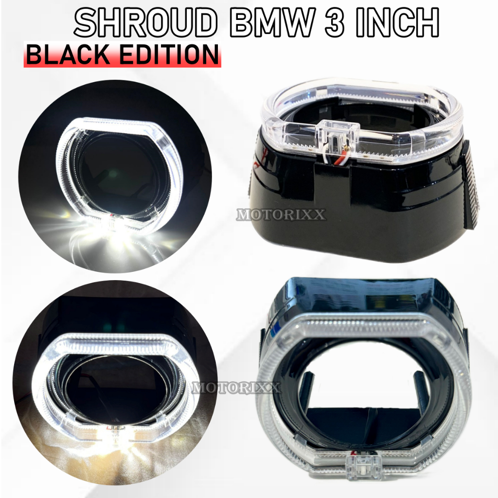 ORIGINAL SHROUD BMW 3 INCH AES | BMW MODEL LENS RING | BILED PROJECTOR ...