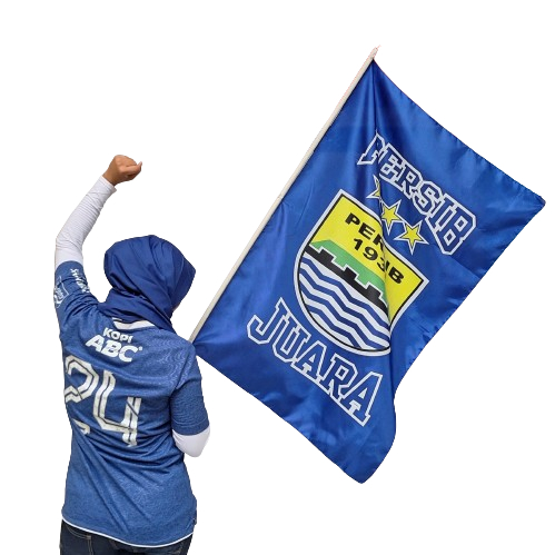 Persib BANDUNG CHAMPION FLAG FULL VERTICAL 75X115 CM | Shopee Philippines